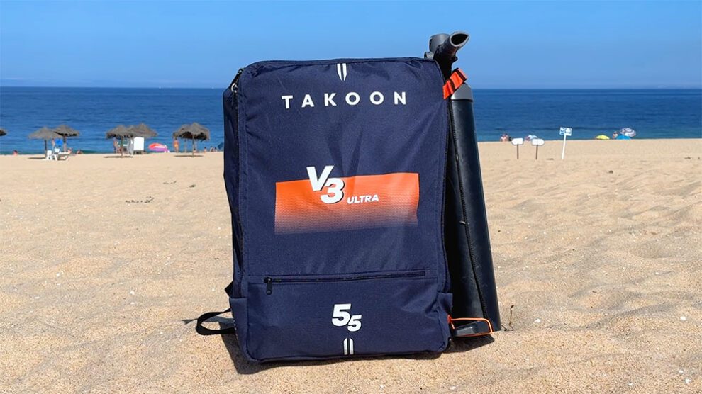 Test wing Takoon V3 Ultra avec poignées rigides sur Foil Magazine.com